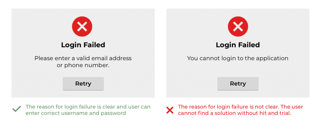 Writing for Better Error messages UX | Userpeek.com